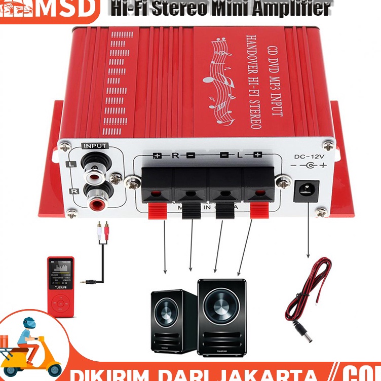 Yl Lepy HiFi Stereo Amplifier Speaker 12V 2W 2channel Power Amplifier ...