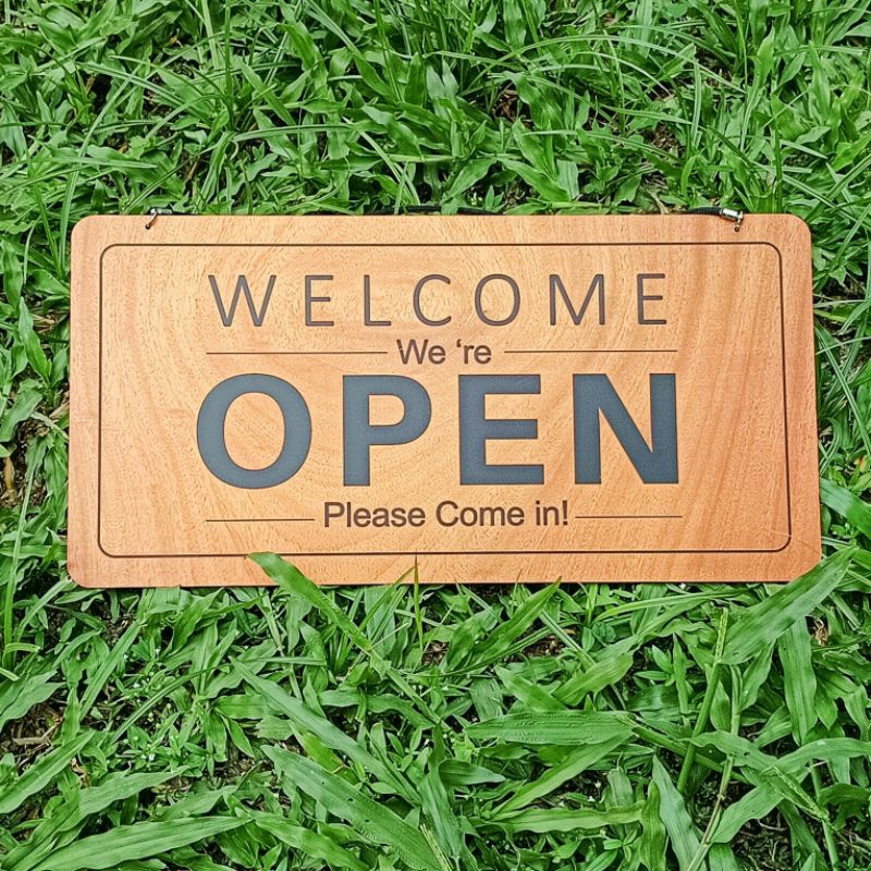 Arcamas Open Close Sign Board Acrylic 15x30 cm Open Closed Signage Shop ...
