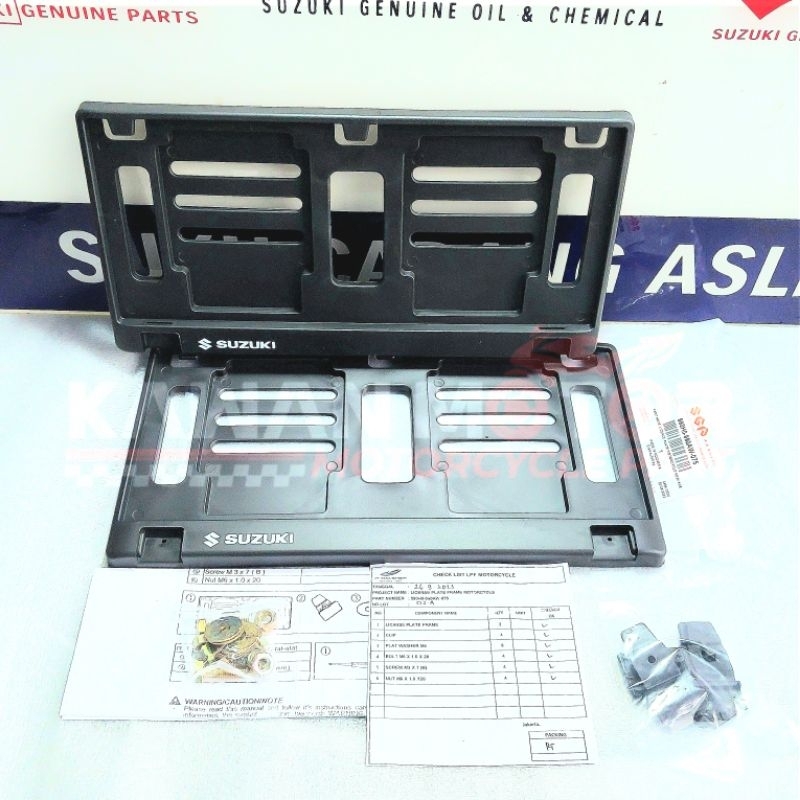Original Suzuki SGA SGP Number Plate Holder Cover | Shopee Malaysia