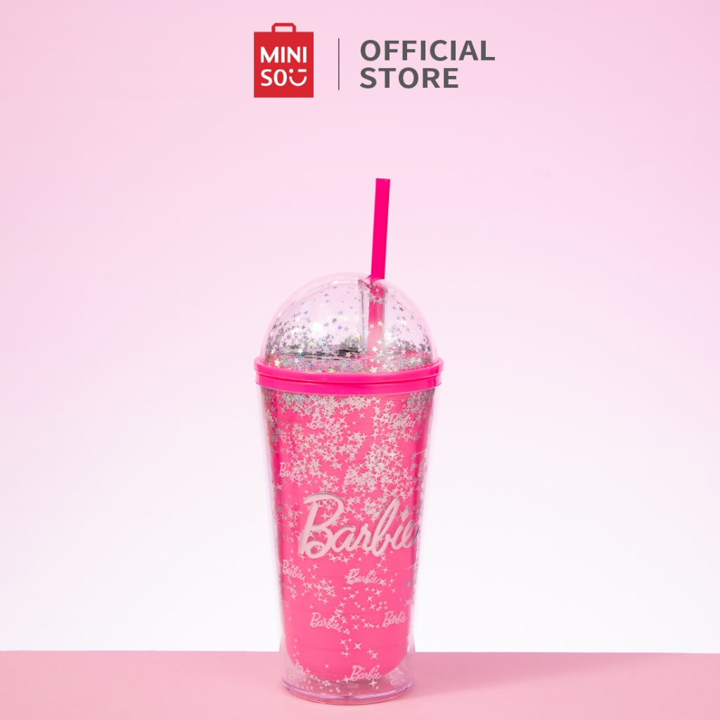 MINISO X Barbie Drinking Bottle BPA Free Drinking Tumbler 600ml Plastic ...