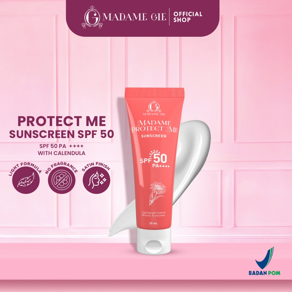 Madame Gie Madame Protect Me Sunscreen SPF 50 PA +++ With Calendula ...