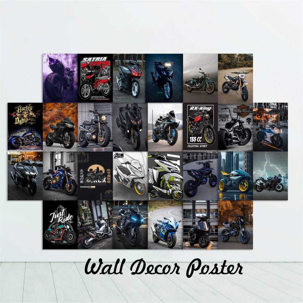HIASAN DINDING Wall DECOR POSTER WALL Decoration CARS & MOTORS ...