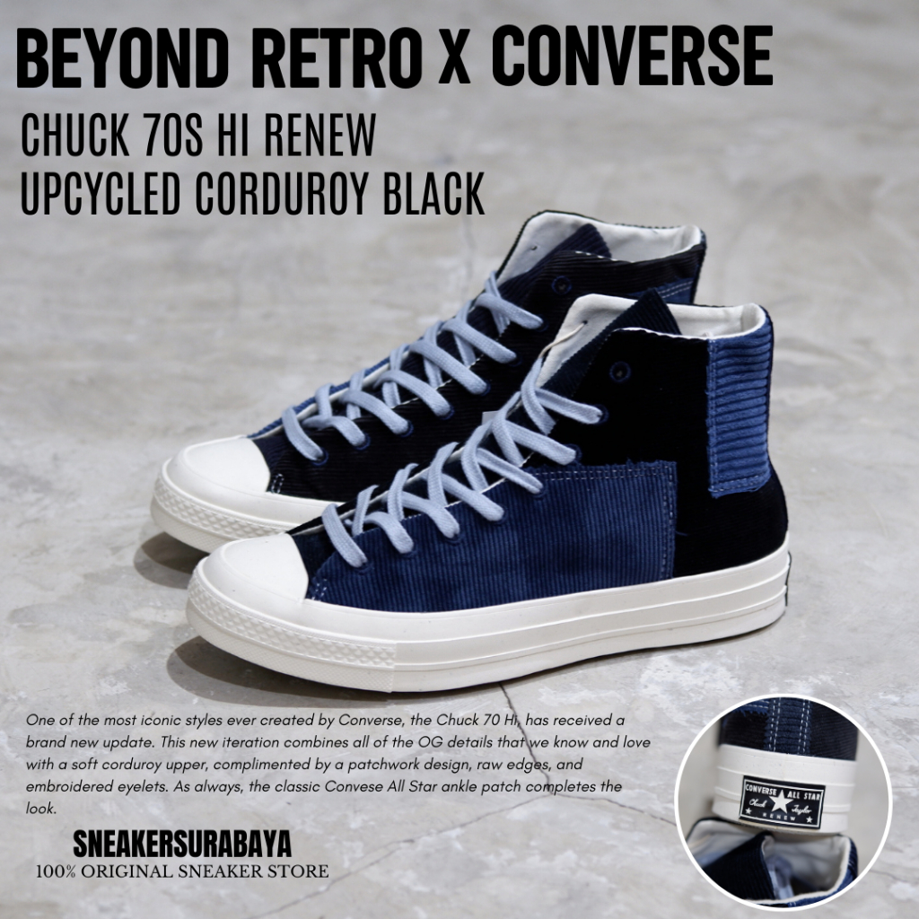 Beyond RETRO X CONVERSE RENEW CHUCK TAYLOR 1970S HI UPCYCLED CORDUROY ...