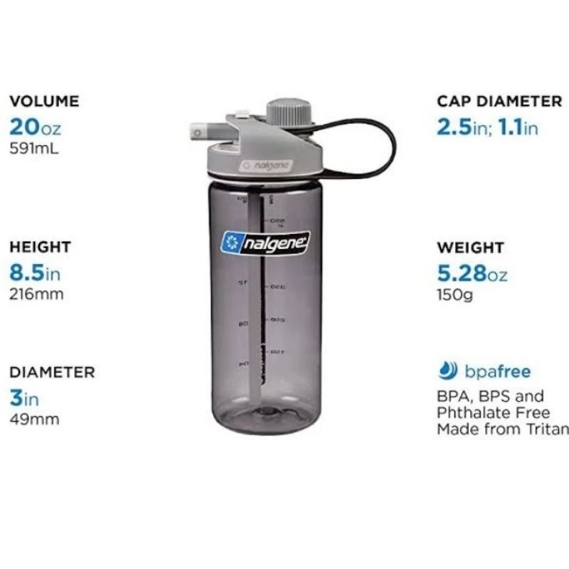 Nalgene Multidrink 560ml Original Drinking Bottle | Shopee Malaysia