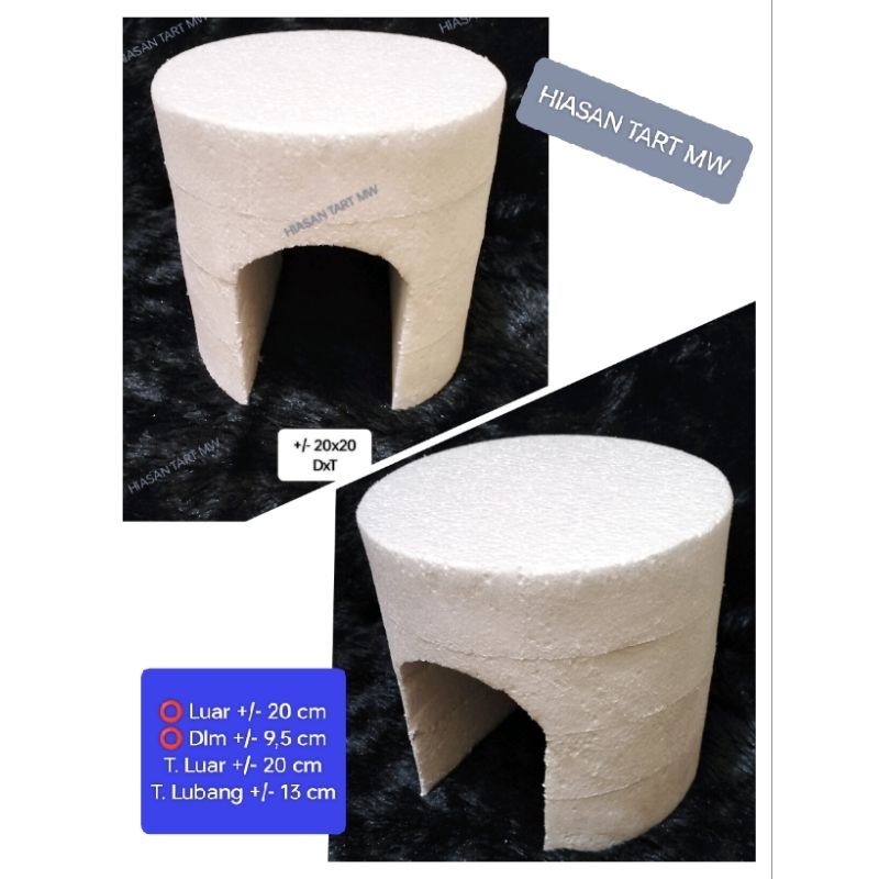 Dummy Styrofoam Middle Hole and Bottom / Cork Decoration Styrofoam ...