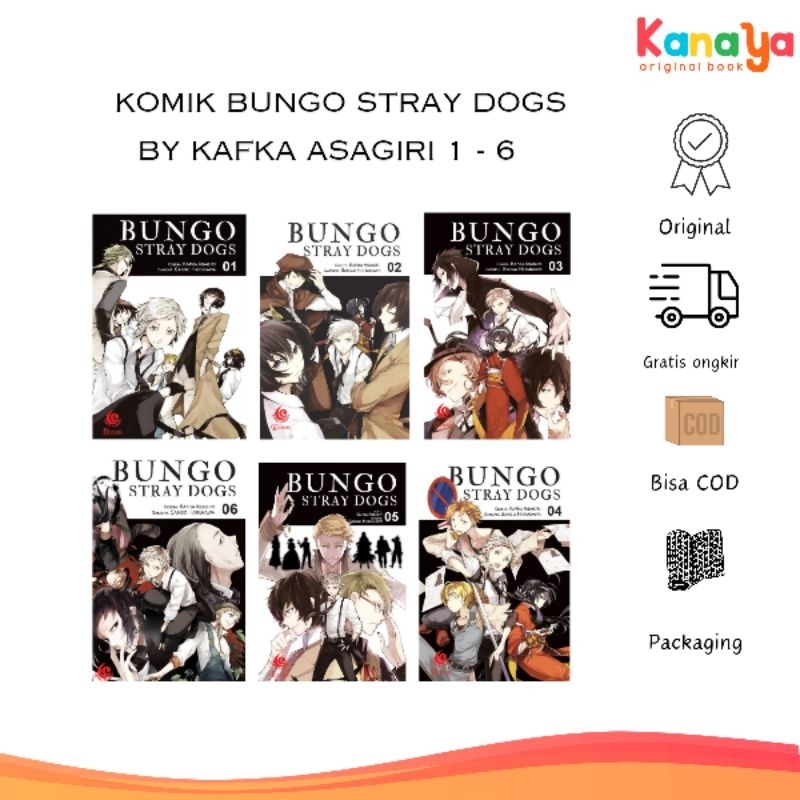 Bungo Stray Dogs Complete Series Comics Vol 1 2 3 4 5 6 7 8 9 10 Asagiri Kafka - Sang Harukawa ...