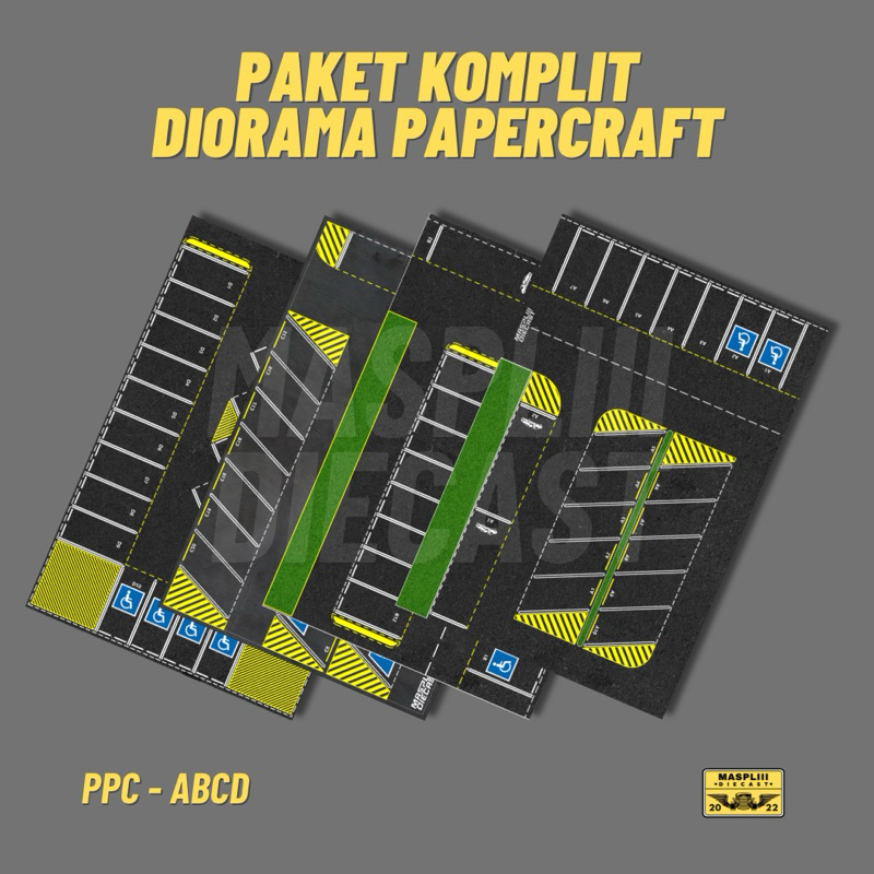 Hot Wheels Parking Diorama Diecast 1:64 Papercraft paper | Shopee Malaysia