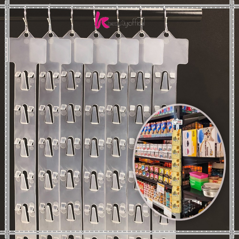GANTUNGAN Kb-c1035 Multipurpose Transparent Supermarket Food Hanger ...
