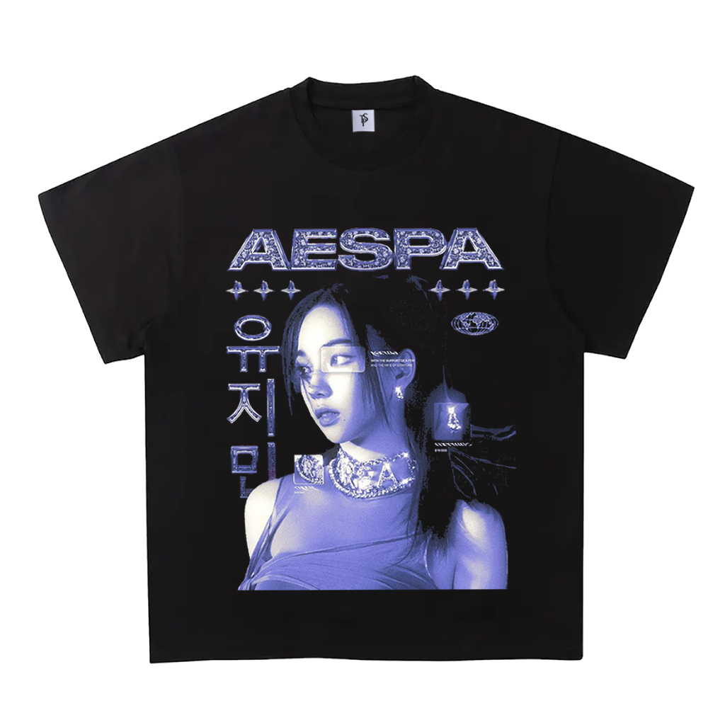 Oversize T-SHIRT AESPA | Kpop TEE | T-shirt COTTON COMBED 24S | Shopee ...