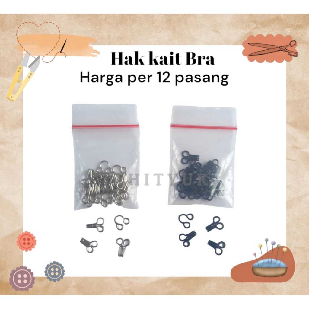 Hook Right/Bra Hook/Bra Hook/Bra Hook Button Contents Per 12pcs ...