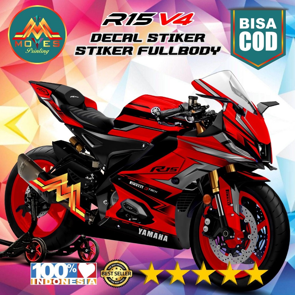 Newest Decal Sticker Yamaha R15 V4 Variation Fullbody Yamaha R15 V4 ...
