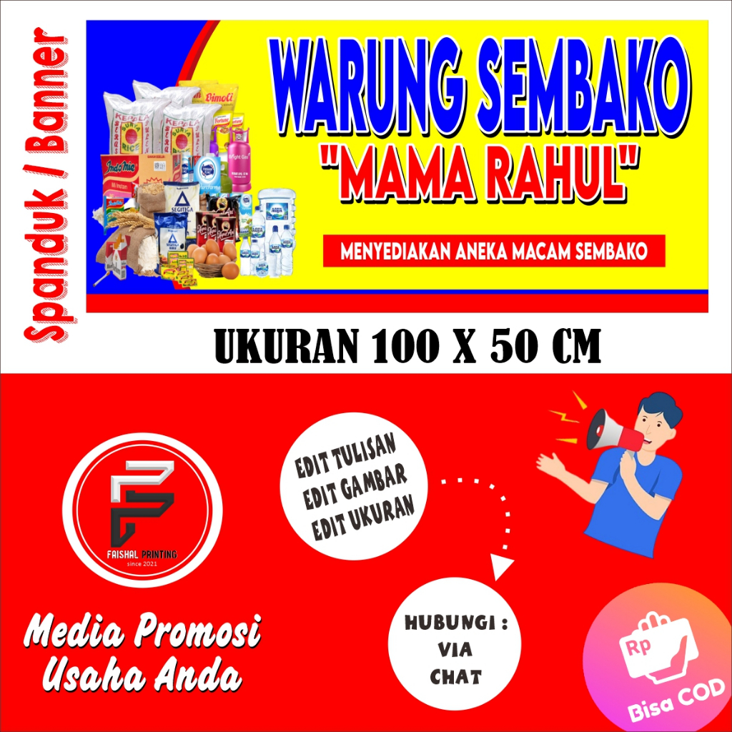 Food Stall Banner/Food Stall Banner/Stall Banner 100x50 cm | Shopee ...