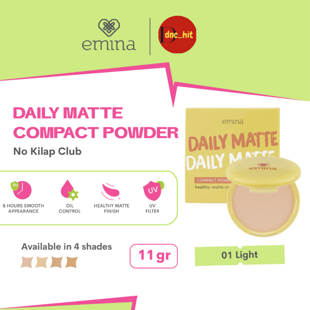 Emina Daily Matte Compact Powder | Shopee Malaysia