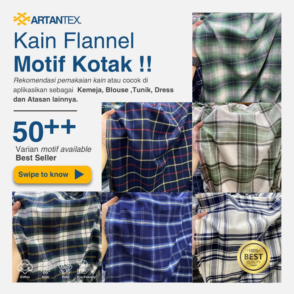 KEMEJA Premium Imported Square Motif Flannel Fabric Shirt/Shirt/Dress ...