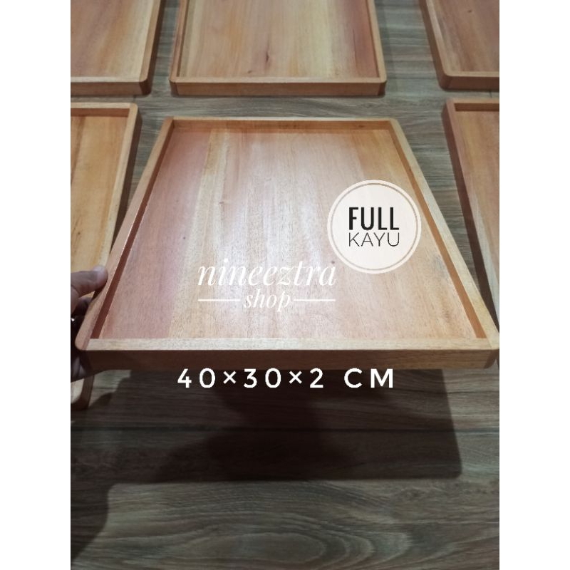 KAYU Mahogany Tray 40x30x2 CM FULL Wood Mahogany Tray | Shopee Malaysia