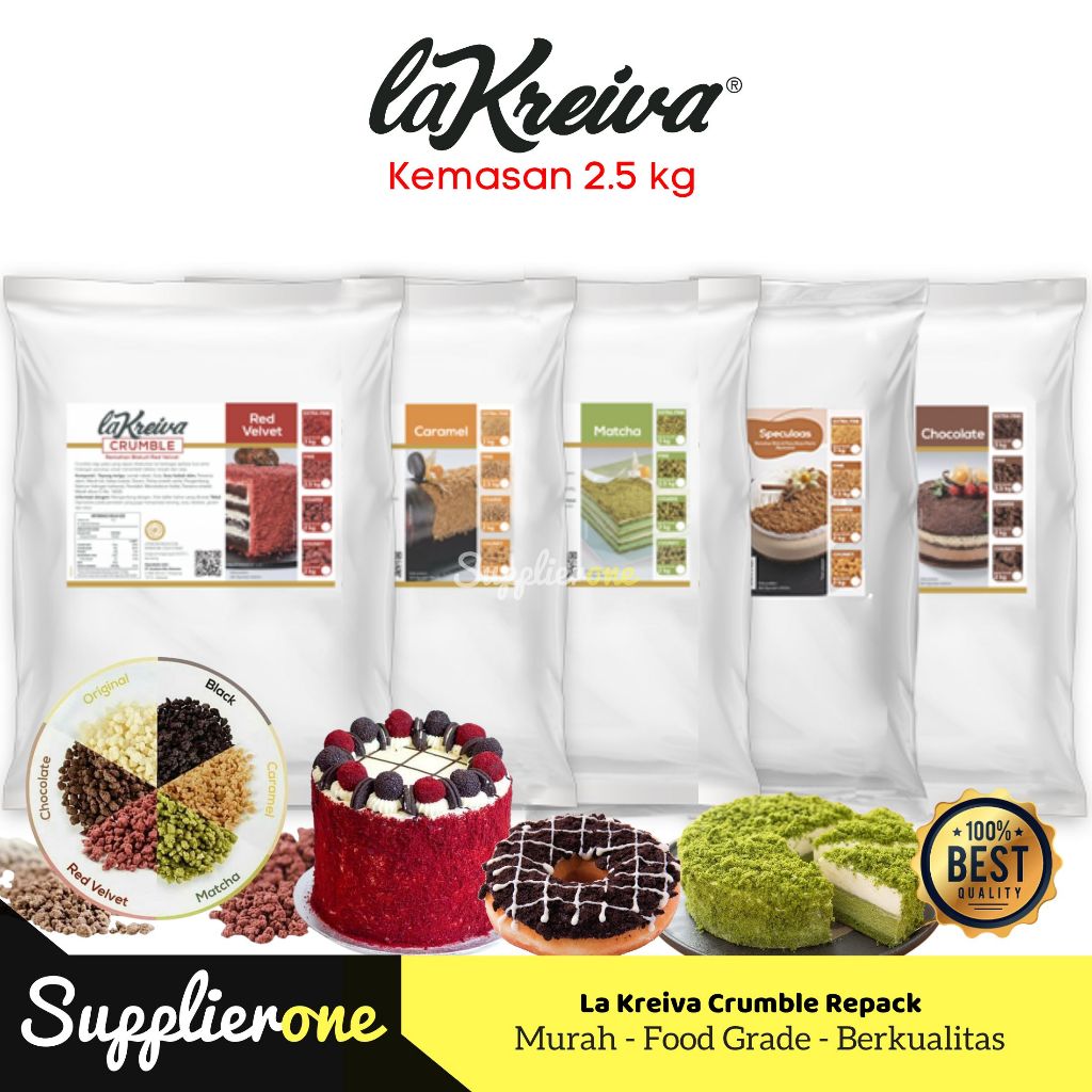 La Kreiva Crumble 2.5 kg / Crumble Red Velvet / Caramel Crumble / La ...