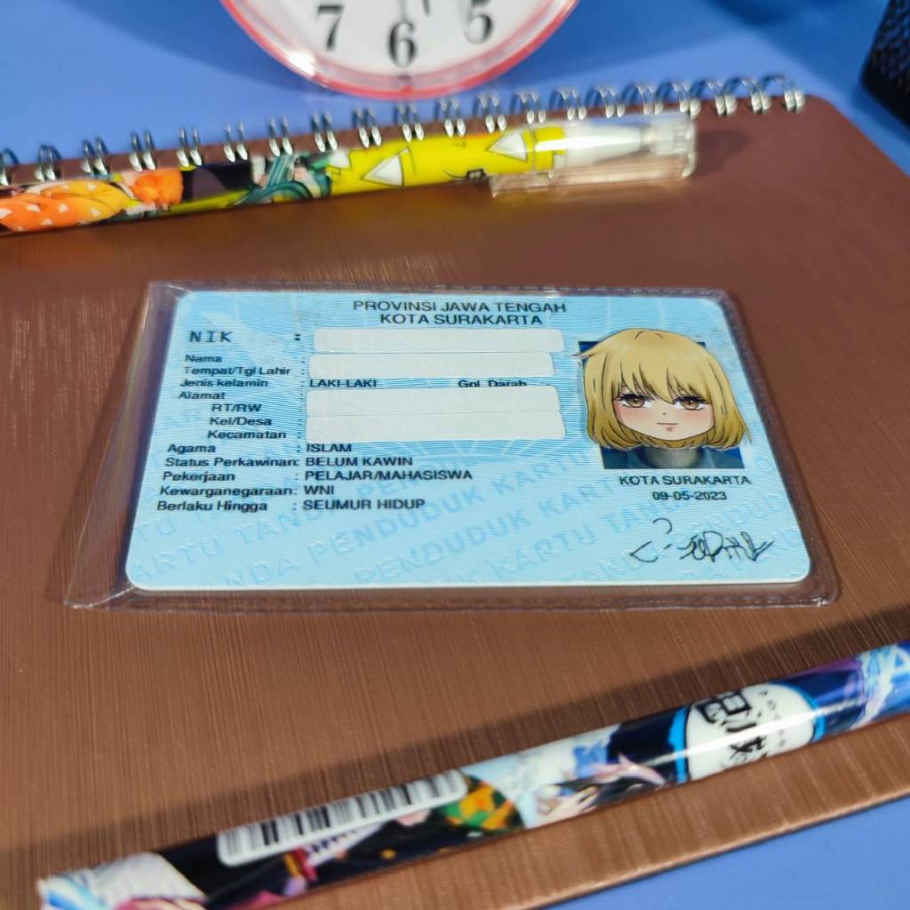 Anti-scratch Protective Cover KTP/SIM Anime Solo Leveling - Sung Jin ...