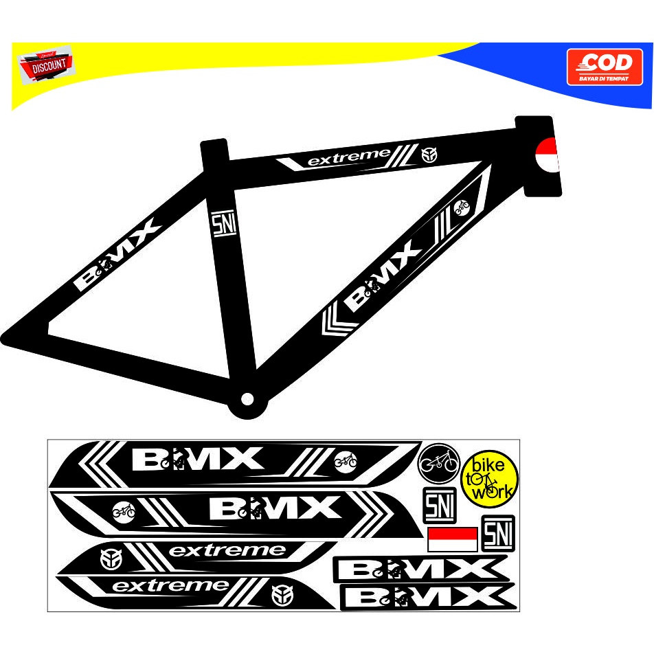 Variation Of Bicycle ART STICKER/STRIPING CUSTOM BMX BIKE/BIKE BMX ALL ...