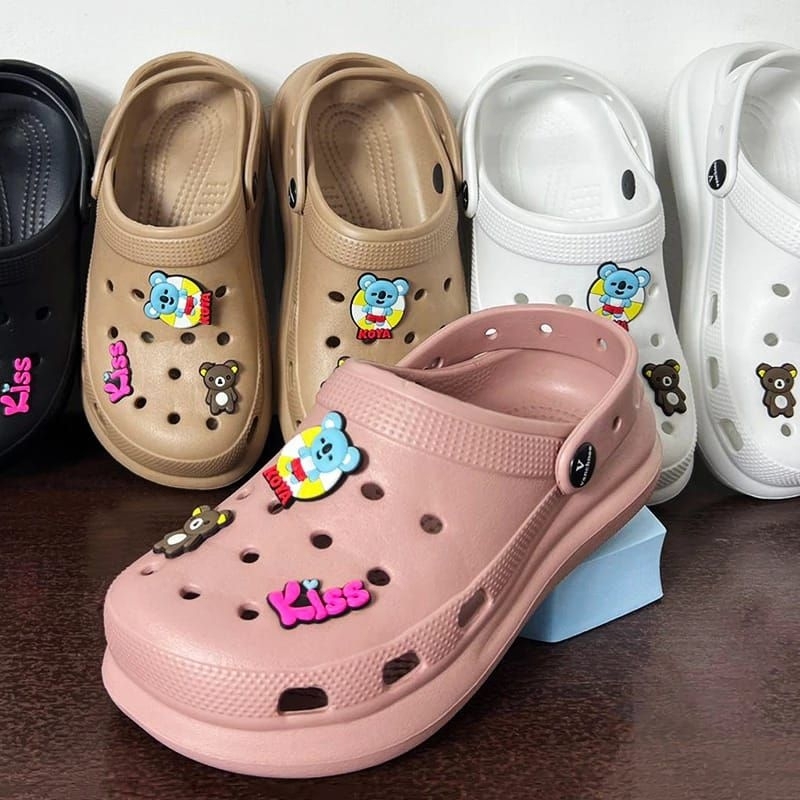 Kky-baim Frog Sandals for Children Koya Kiss Women Classic Bae Clog ...