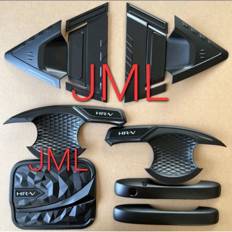 HITAM Matte black handle+outer+tank cover package All new HRV 2022 ...
