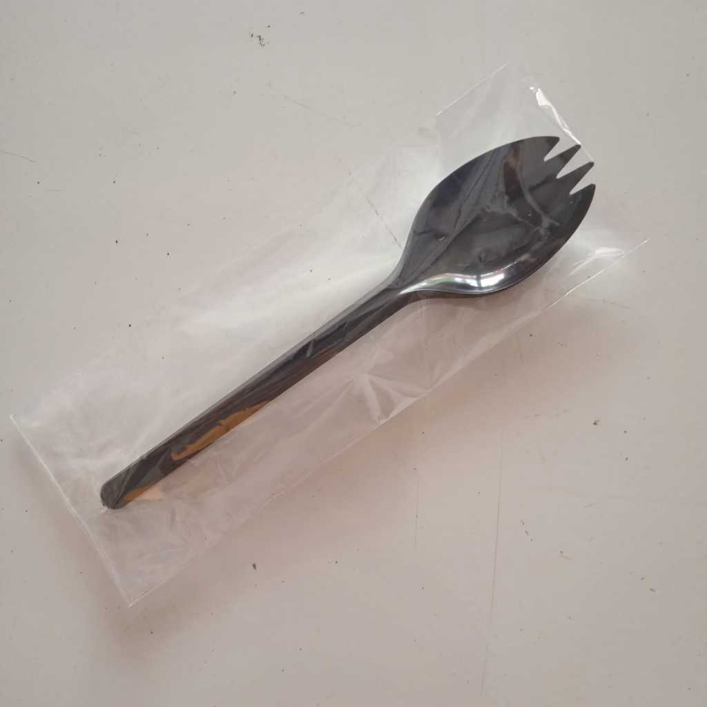 HITAM Sterile SPORK spoon package black tablespoon (package D) | Shopee ...