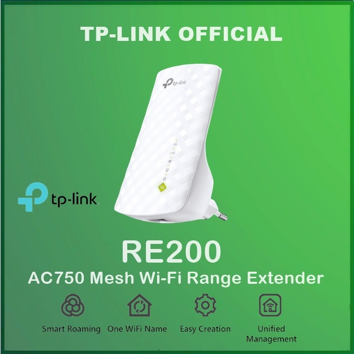 Tp-link RE200 AC750 WiFi Range Extender ARCHER SERIES TL-RE200 TL | Shopee Malaysia