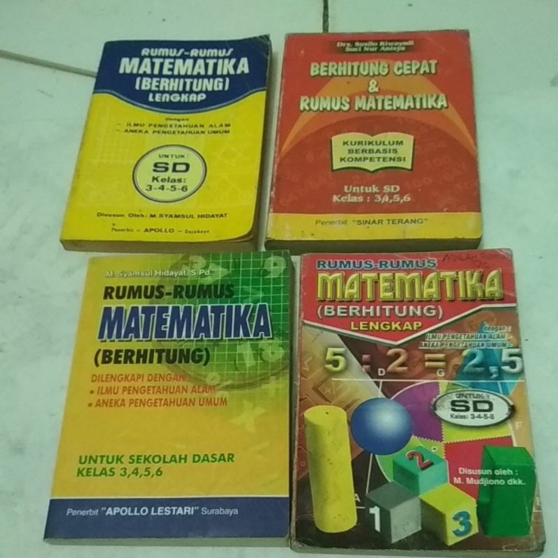 Original Quick counting & math formulas for elementary school 3.4.5.6 ...