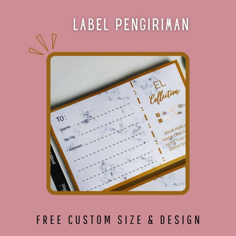 Custom shipping LABEL stickers | Shopee Malaysia