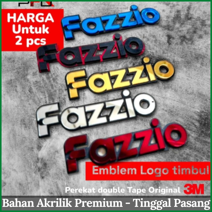 Fazzio Logo Emblem 3D Embossed Premium Acrylic Material | Shopee Malaysia