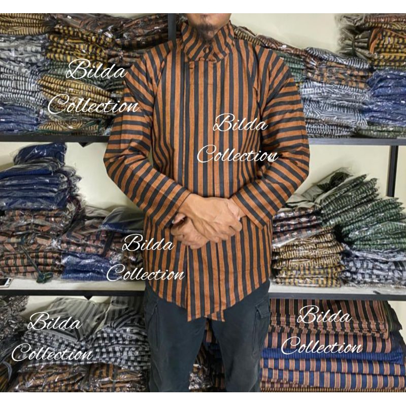 KEMEJA Javanese traditional clothing, men's lurik clothes, men's surjan ...