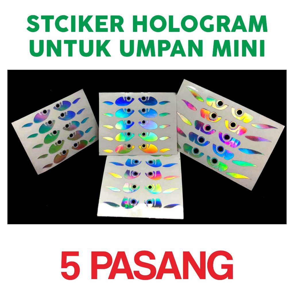 Hologram stickers for micro jig minnow stickbait bait | Shopee Malaysia
