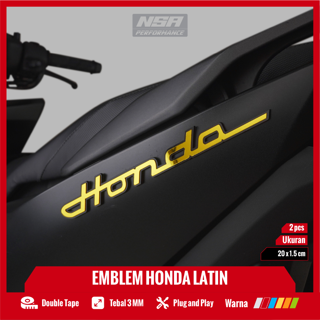 Nsa emblem Honda Latin emblem Sticker Honda Latin Embossed 3D NSA ...
