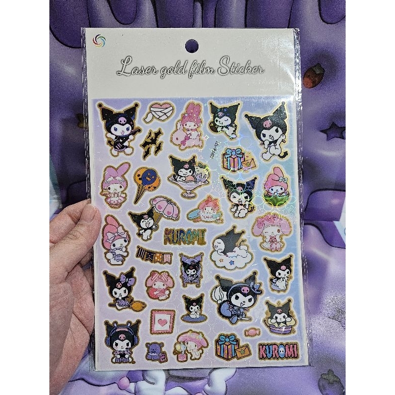 Lovely- sanrio laser sheet Sticker / sanrio laser sheet Sticker ...