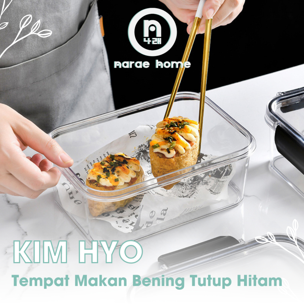 [NARAE]KIM Hyo Aesthetic Food Lid Container Transparent Lunch Box ...
