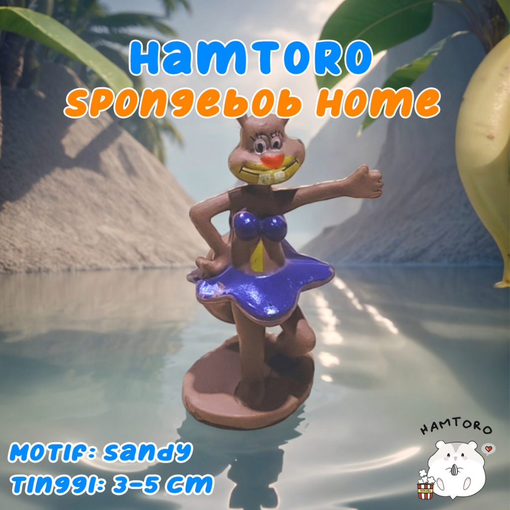 Hamtoro Spongebob Home Gecko, Hamster, Fish Fiber House | Shopee Malaysia