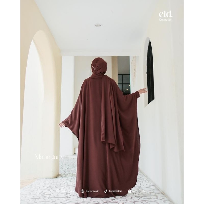 Ready Bahiyya Kaftan ORI Sogan One set 2pcs (inner+abaya+belt premium ...