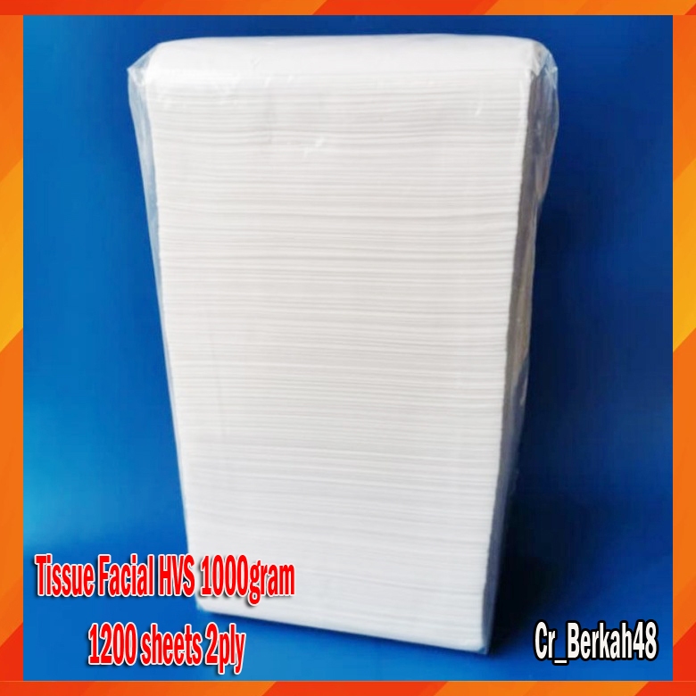Tissue 1kg 1200 sheets 2ply/hvs Tissue/Facial Tissue/Multipurpose ...