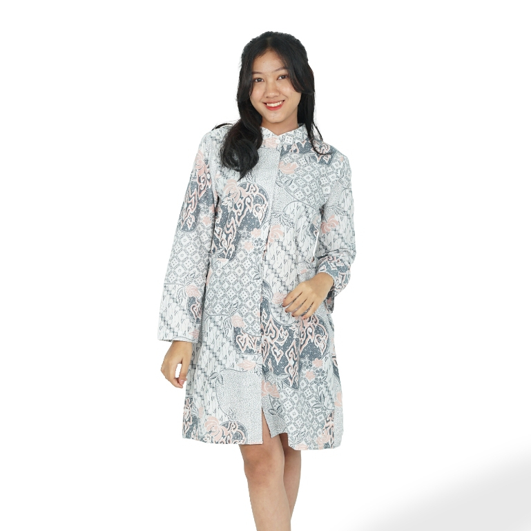 Batik Tops Women's Batik Tops Tunic Dress Mega Overcast Batik Pastel ...