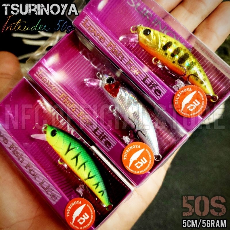 Minnow TSURINOYA INTRUDER 50S Sinking ORIGINAL | Shopee Malaysia