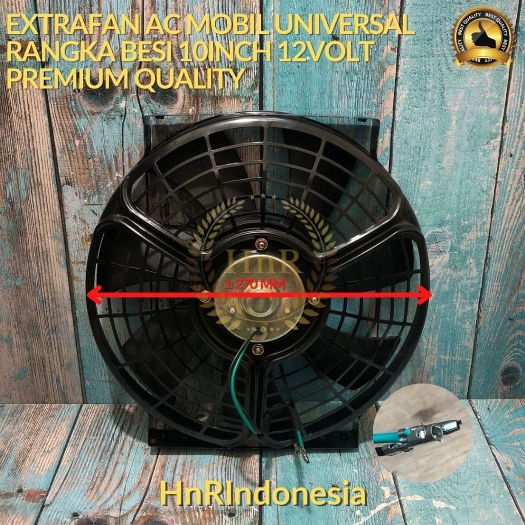 Universal Car AC Extrafan Iron Frame 10 Inch 12 Volt 12V EXTRA FAN ...