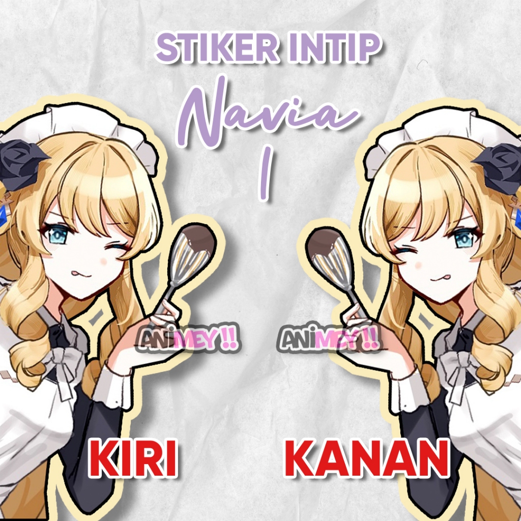 Navia Genshin Impact Side Peek Sticker/Waterproof Sticker | Shopee Malaysia