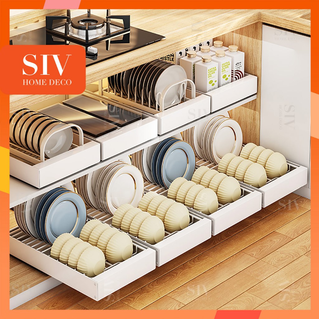Siv Pull Out Dish Rack Bowl Rack Dish Drying Spice Rack Pull Out ...