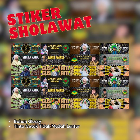 (content Sheet -+ 20s) stickers for prayer lovers zahirmania syekher ...