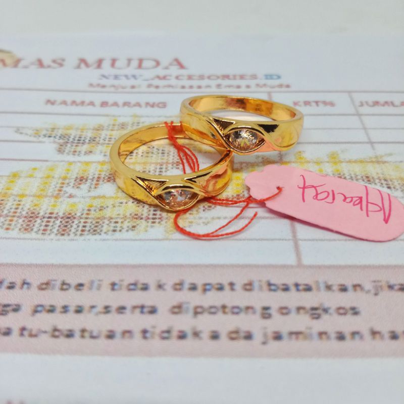 Engagement Wedding Rings Couples lapis mas muda 375 Low Content 18k ...