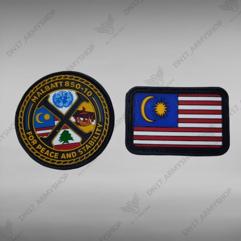 Emblem Patch Rubber Logo Flag Malaysia/ Malbatt 850-10 | Shopee Malaysia
