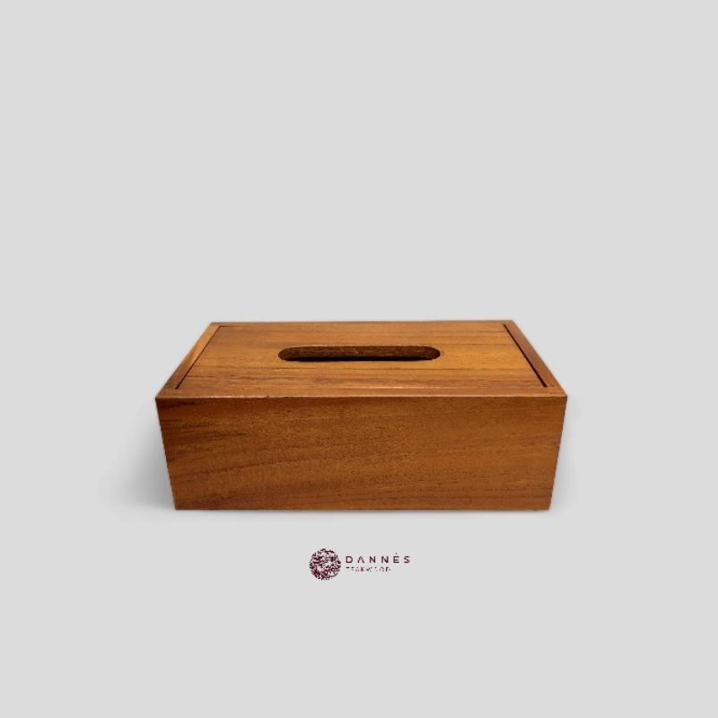 KAYU Teak Wood Long Tissue Box | Tissue Box | Shopee Malaysia