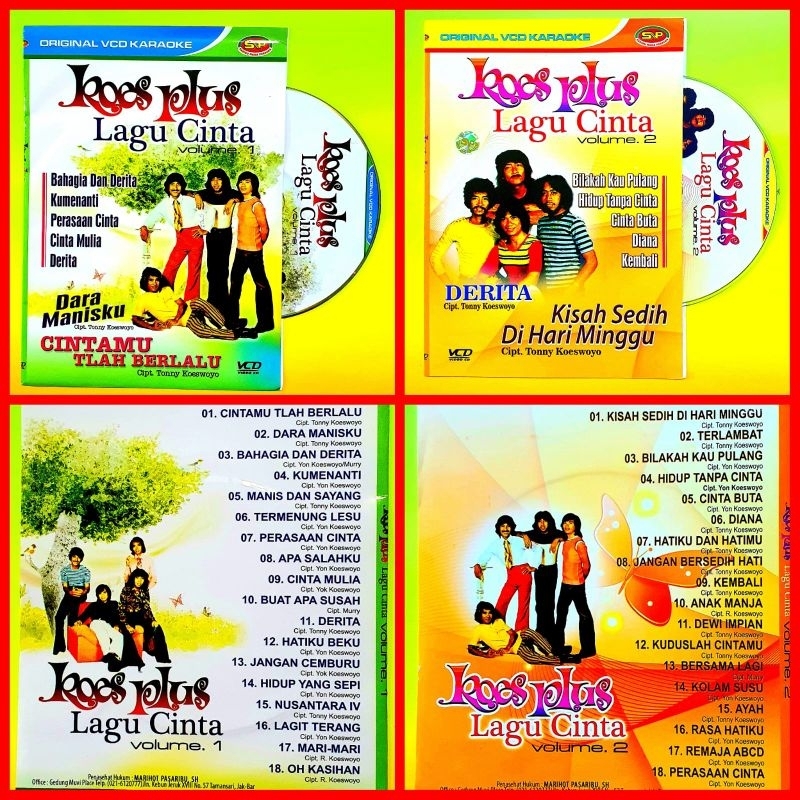 Cassette VCD ORIGINAL KARAOKE Song KOES PLUS VOCAL ON OF BISA-KASET VCD KARAOKE ORIGINAL-VCD ...