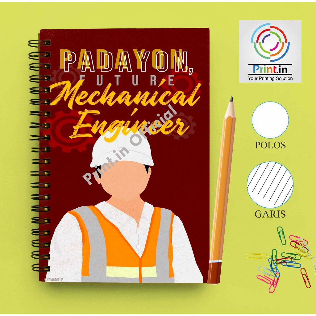 Spiral Notebook Theme Padayon Future Mechanical Engine, Captain ...