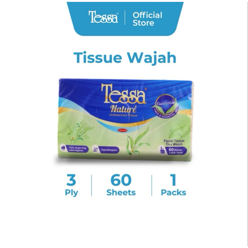 Tessa Facial Nature Tissue contains 60s 3 ply | Shopee Malaysia