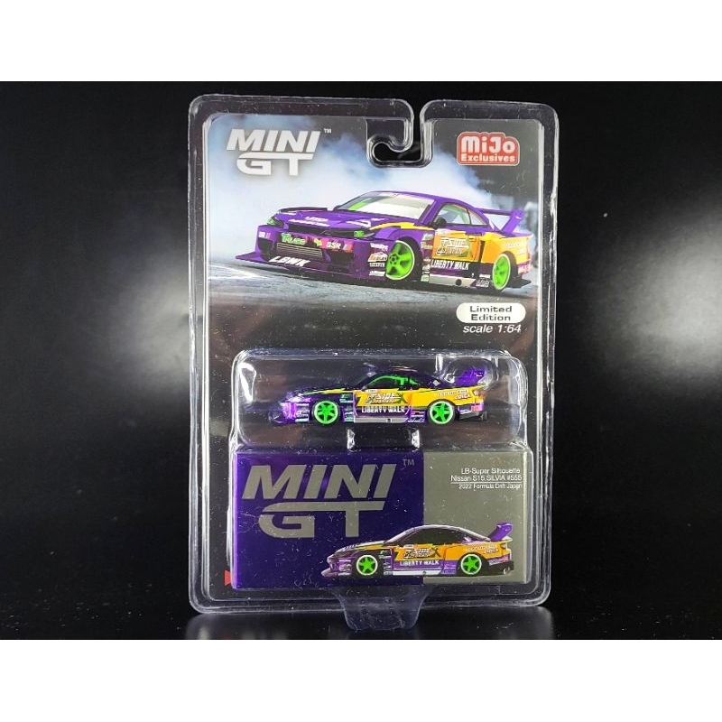 UNGU Mini GT LB SUPER SILHOUETTE NISSAN SILVIA S15 PURPLE/PURPLE MIJO ...
